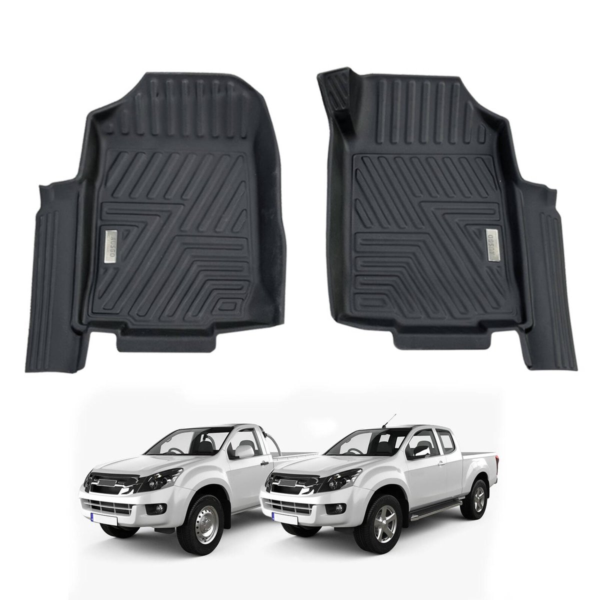 AUSGO Car Floor Mats for ISUZU D-MAX DMAX Single / Extra Cab 2012-2020 ...