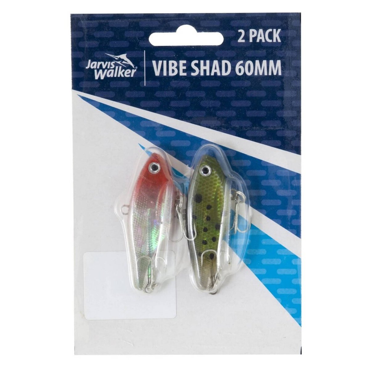 2 Pack of Jarvis Walker 60mm Soft Vibe Shad Lures - Rigged Soft Vibe ...