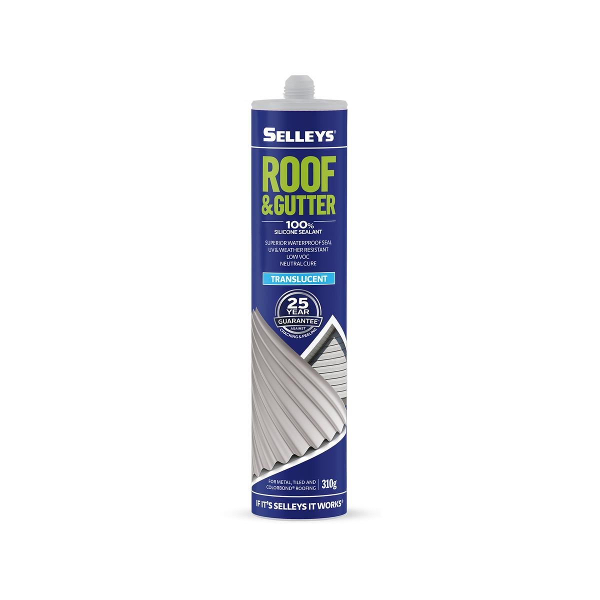 Selleys 310g Translucent Roof And Gutter Silicone Sealant - Bunnings ...