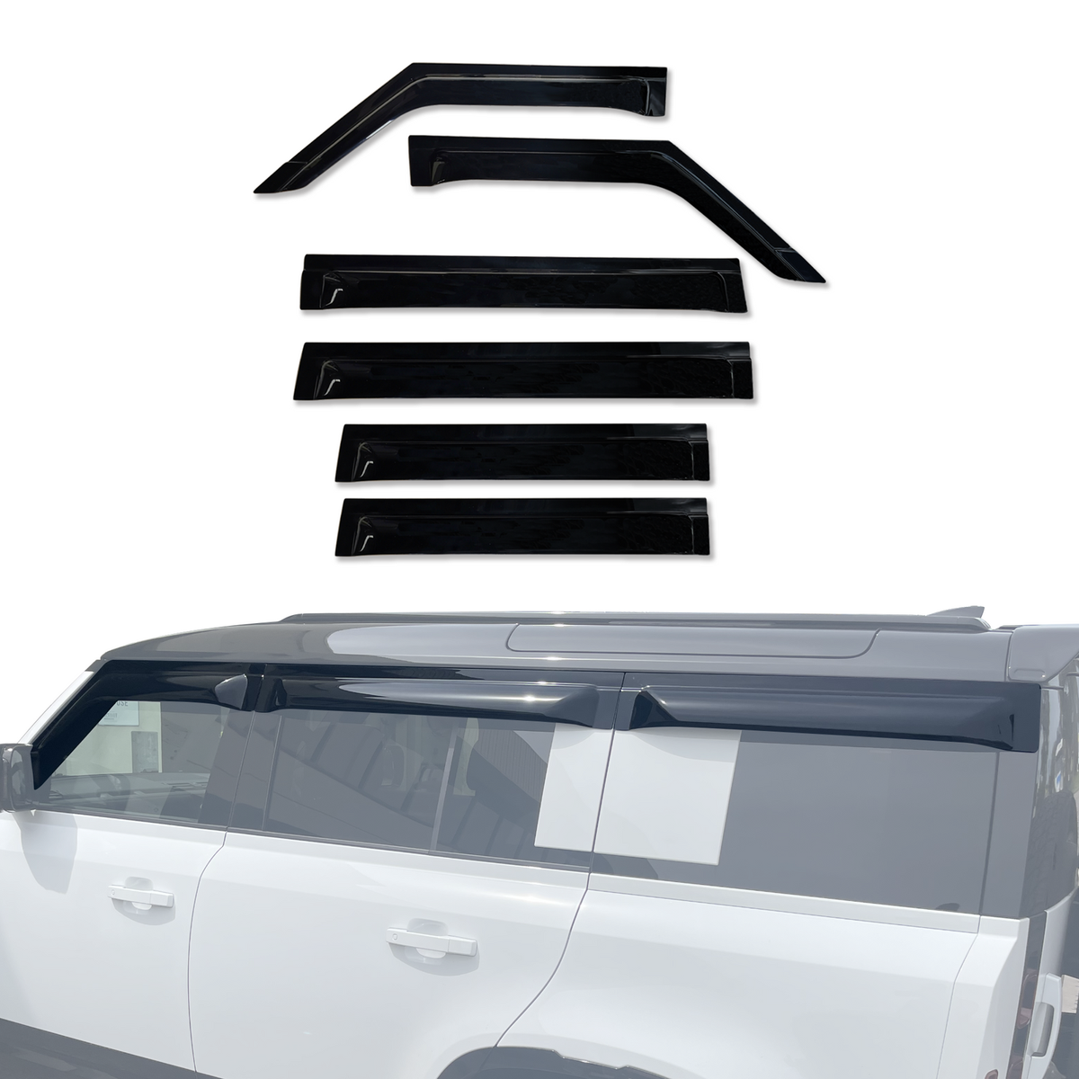 AUSGO Wide-Profile Weather Shields for Land Rover Defender L663 series ...