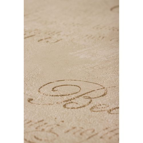 Graham & Brown Ivory Cream Concrete Script Wallpaper - 52cm x 10m ...