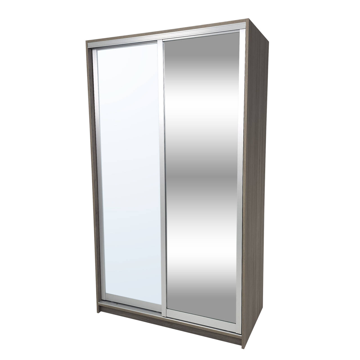 Bedford 1150mm 2 Door Sliding Robe Bundle with White and Mirror Glass ...