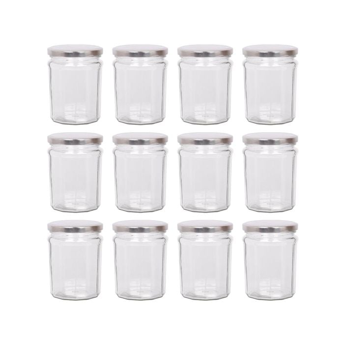 Argon Tableware Glass Jam Jars - 450ml - Pack of 12 - Bunnings Australia