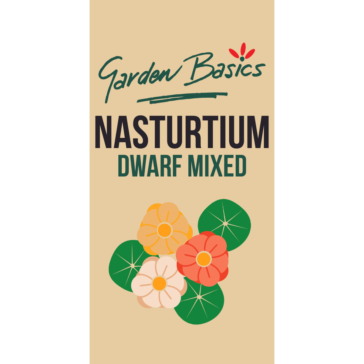 Garden Basics Nasturtium Dwarf Seeds - Bunnings Australia