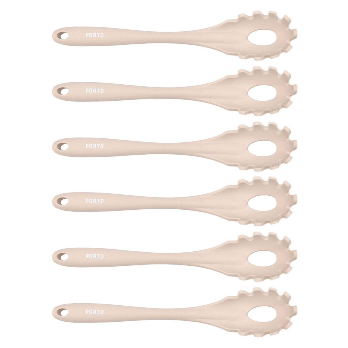 6PK Porto Zest Silicone 28cm Pasta Server Kitchen Utensil - Bunnings ...