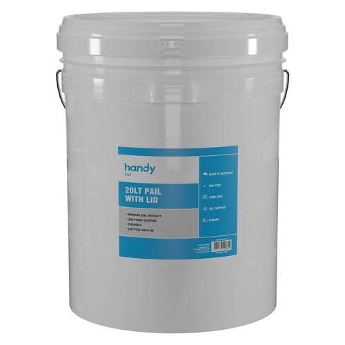 Handy 20L Pail Bucket with Lid - Bunnings Australia