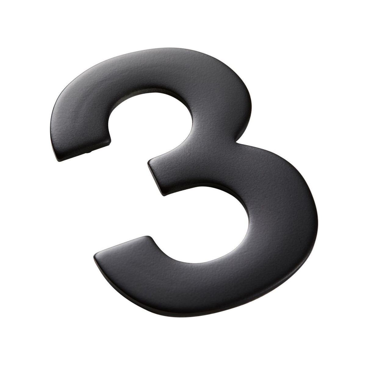 Sandleford 50mm Black Mode Self Adhesive House Number 3 - Bunnings ...