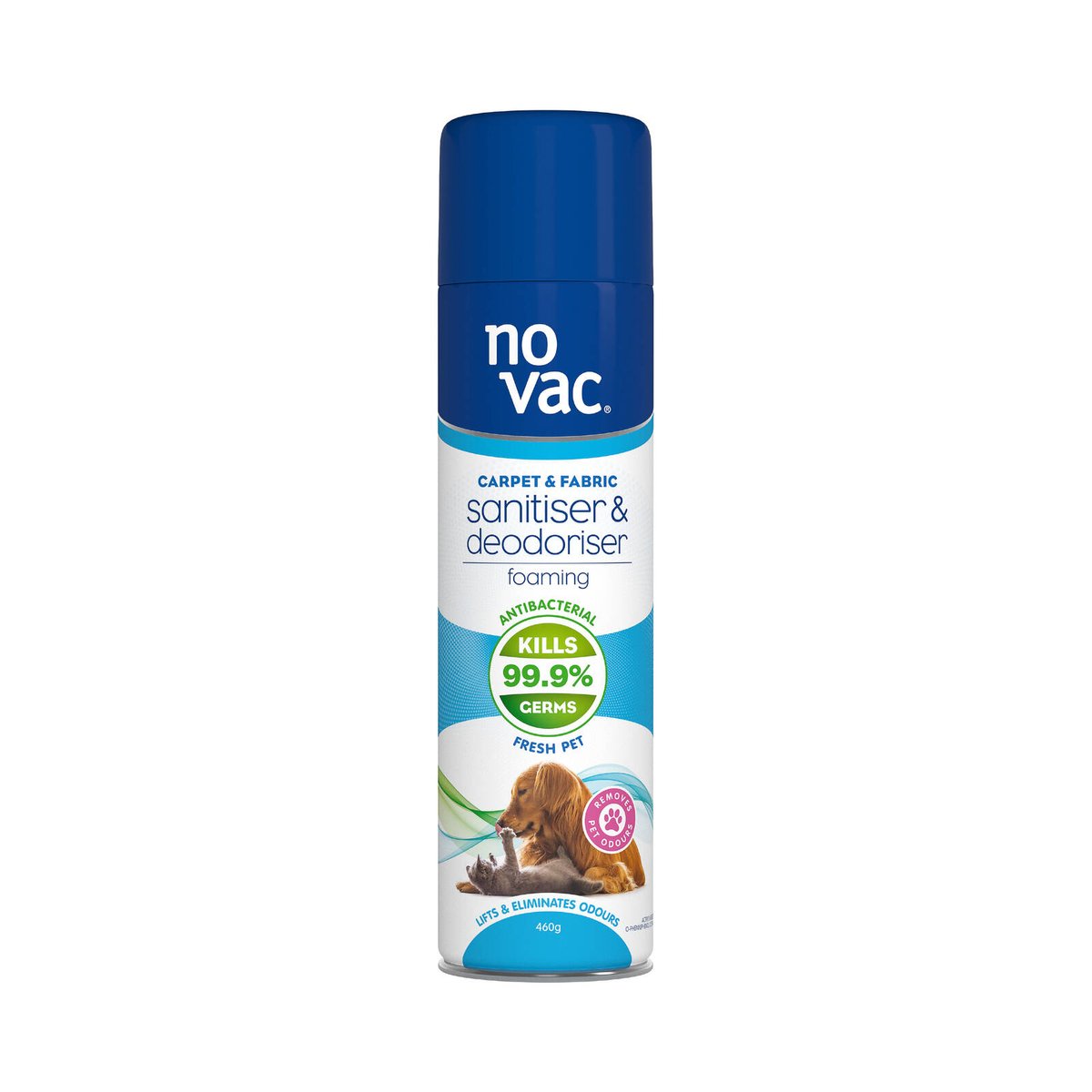 No Vac 460g Fresh Pet Foaming Sanitiser And Deodoriser - Bunnings Australia