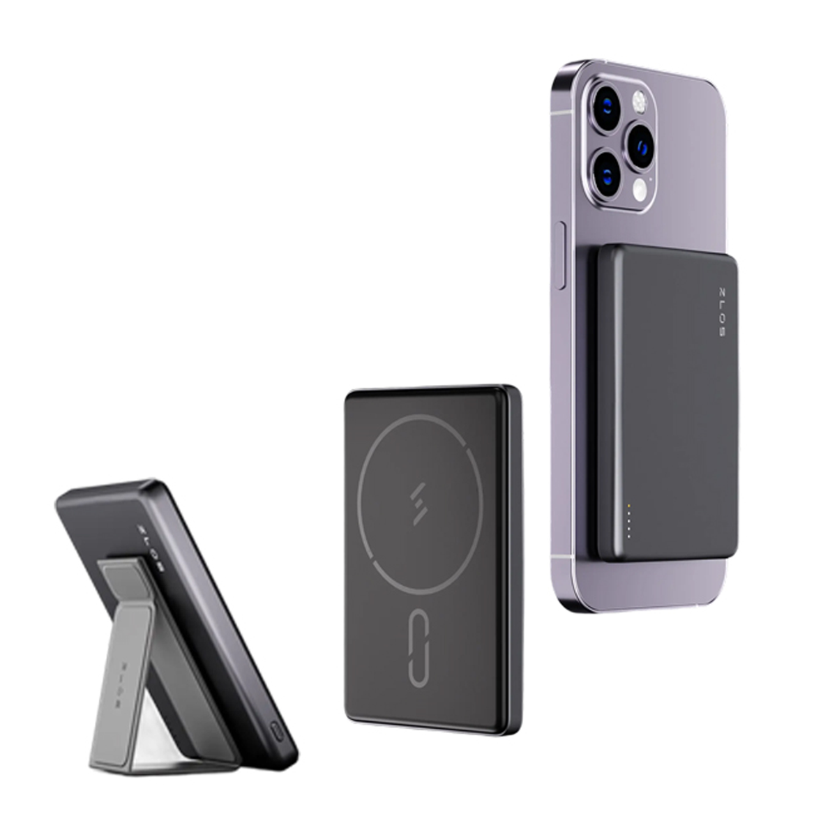 ZLOS Magnetic Wireless Mini Power Bank 5000mAh 15W with Fast Charging ...