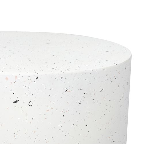 Levede Round Terrazzo Side Table Magnesium Cement - Bunnings Australia