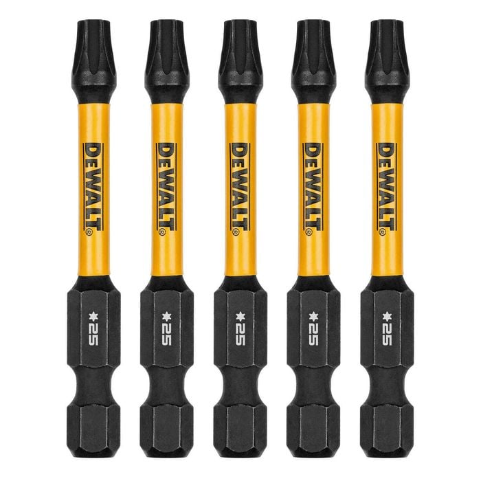 DeWALT FLEXTORQ 57mm TX25 Screwdriver Bit 5 Pack DWAF2TX25IR5 ...