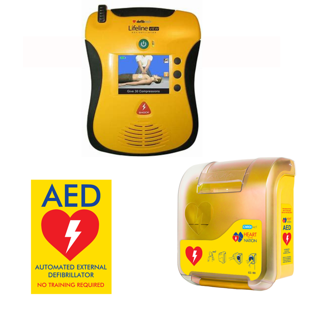 Defibtech Lifeline View - Complete Wall Mount Package - Bunnings Australia