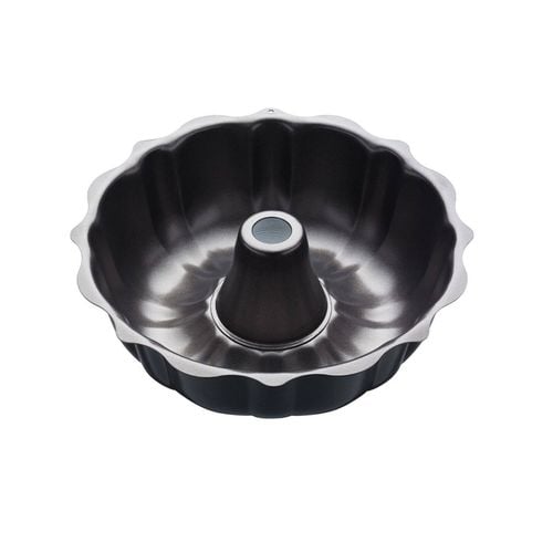 Mastercraft 27cm Heavy Base Fluted Non-Stick Ring Cake Pan - Black ...