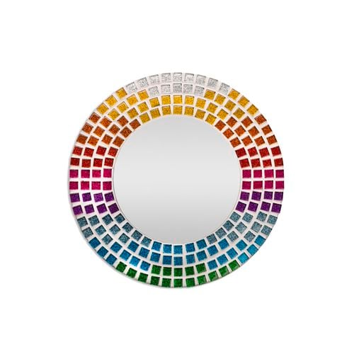 Mandala Art Mosaic Round Mirror Craft Kit - Bunnings Australia