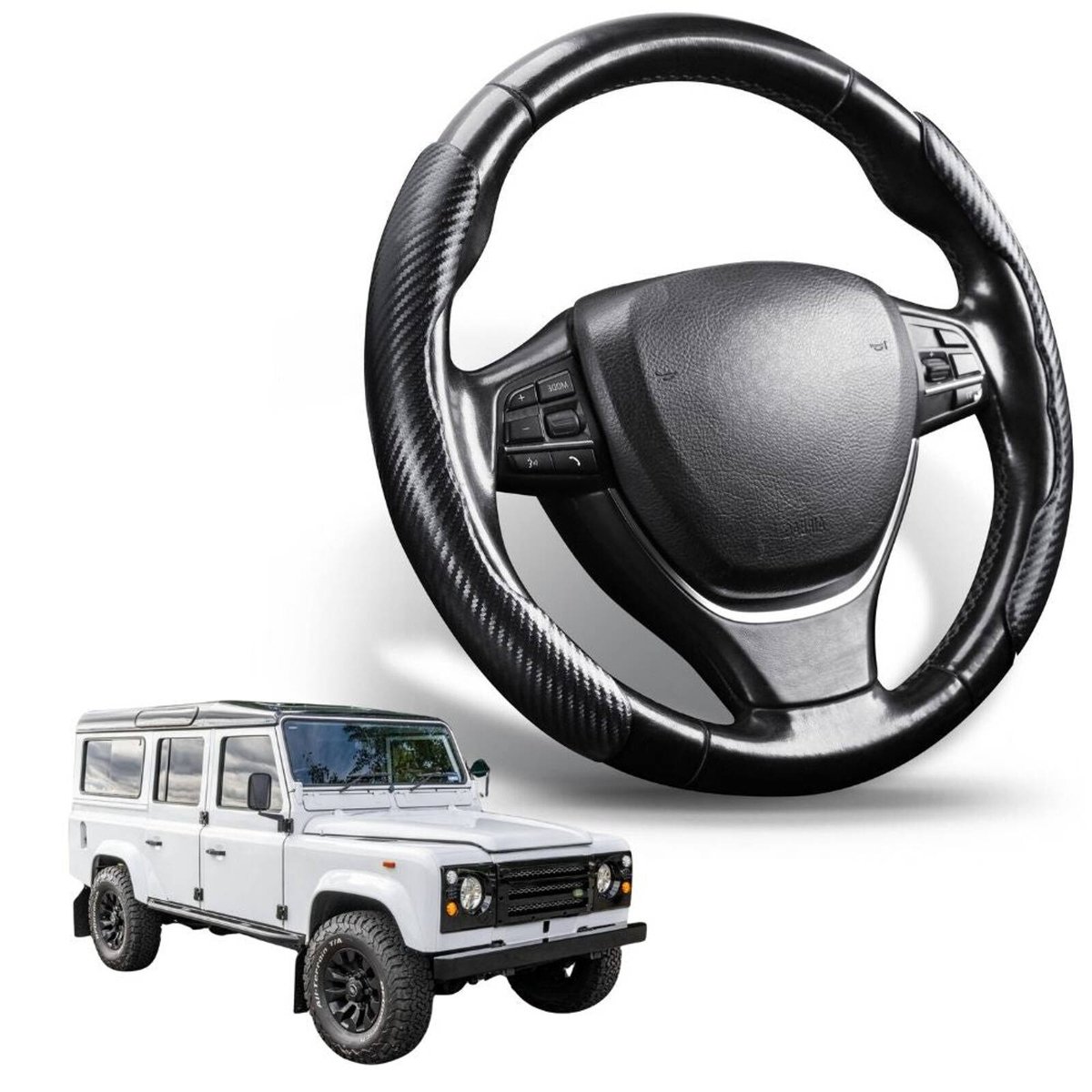 Segmented Steering Wheel Cover for Land Rover Defender 110 1990 - 2007 ...