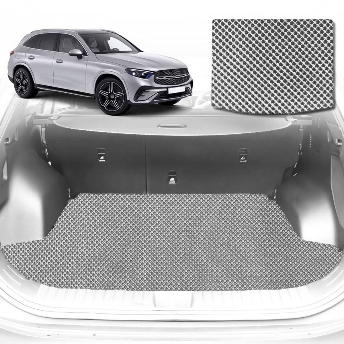 6D Diamond Car Boot Mat for All-new Mercedes-Benz GLC (X254)2023 ...