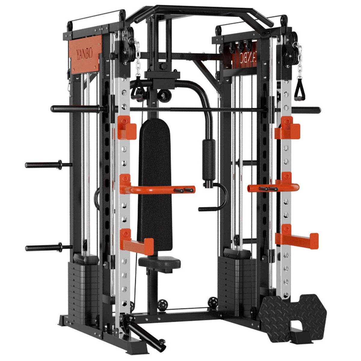 SmartFit M1 Ultra Multi Functional Trainer Smith Machine with 140kgs Pin Loaded Weights ...