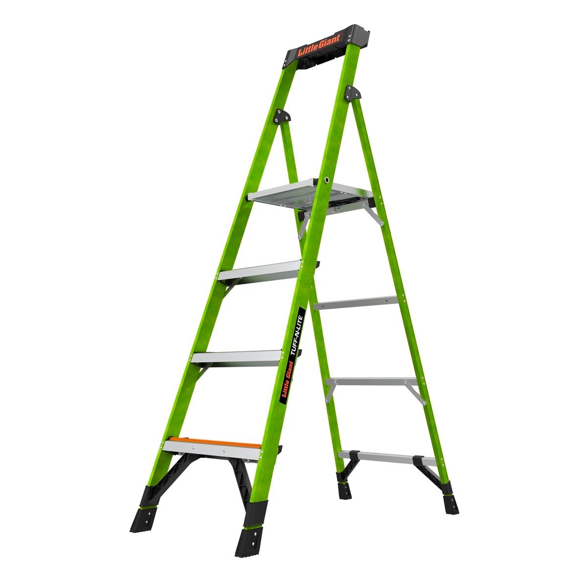 Little Giant 6ft Large 4 Step Tuff-N-Lite Fibreglass Platform Step ...