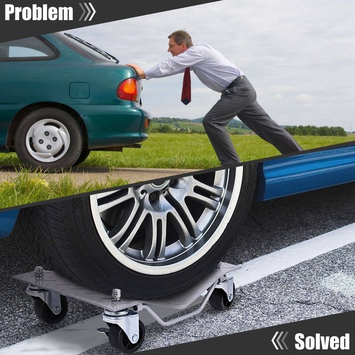 Costway 4x Car Wheels Dolly Heavy Duty Vehicle Dollies Auto Repair ...