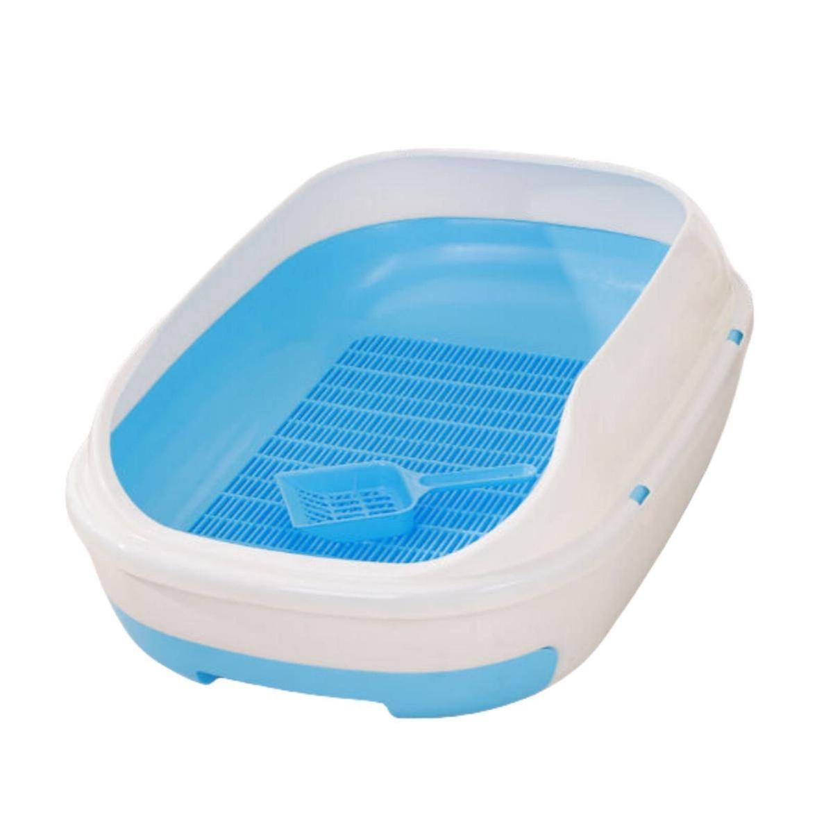 YES4PETS Large Portable Cat Toilet Litter Box Tray with Scoop and Grid ...