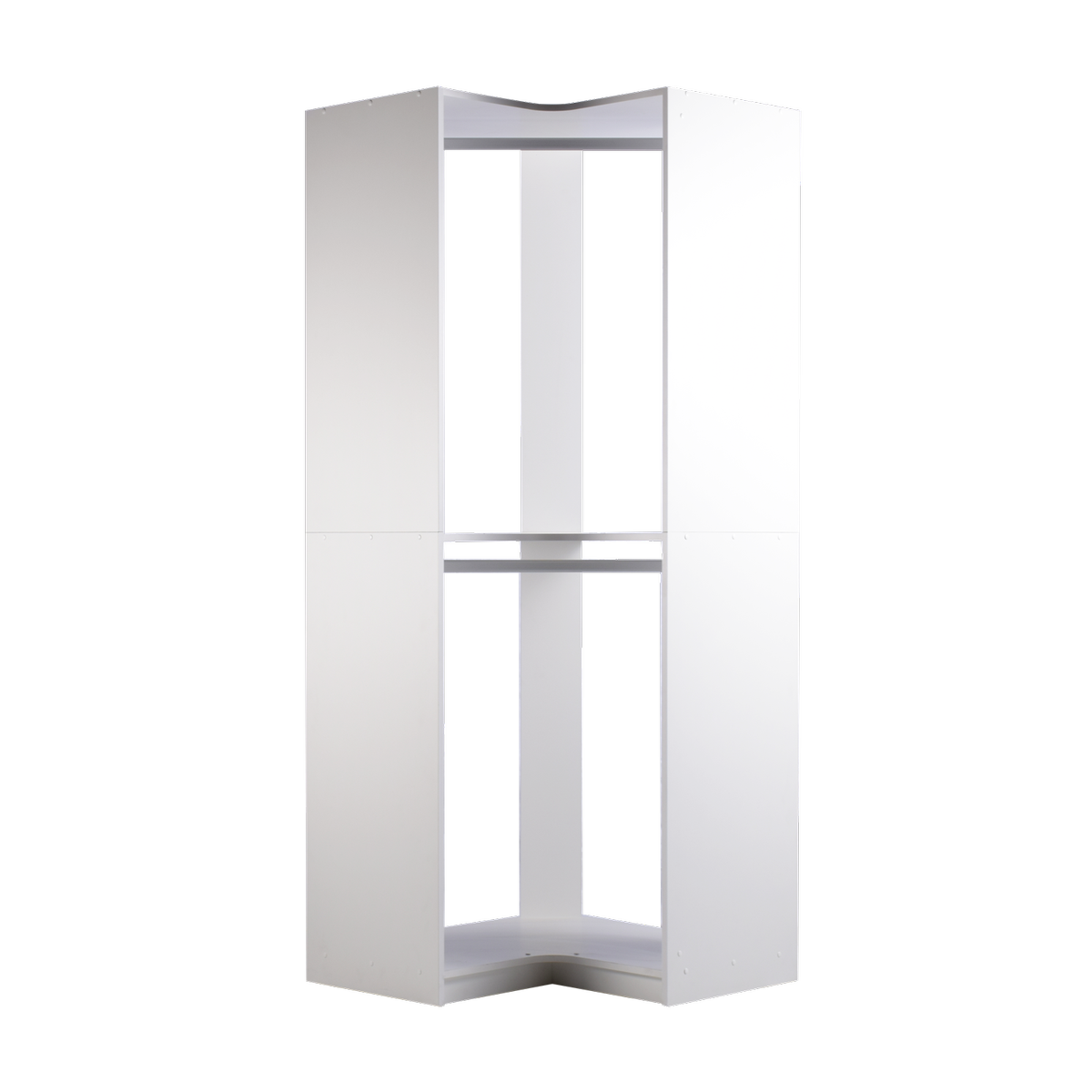 Lugna 1850 x 800 x 450mm Crisp White Double Hanging Robe Insert - White ...