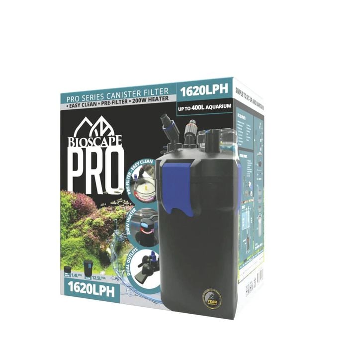 Bioscape PRO Easy Clean Canister Filter with Inbuilt Heater 1620 L/PH - Bunnings Australia