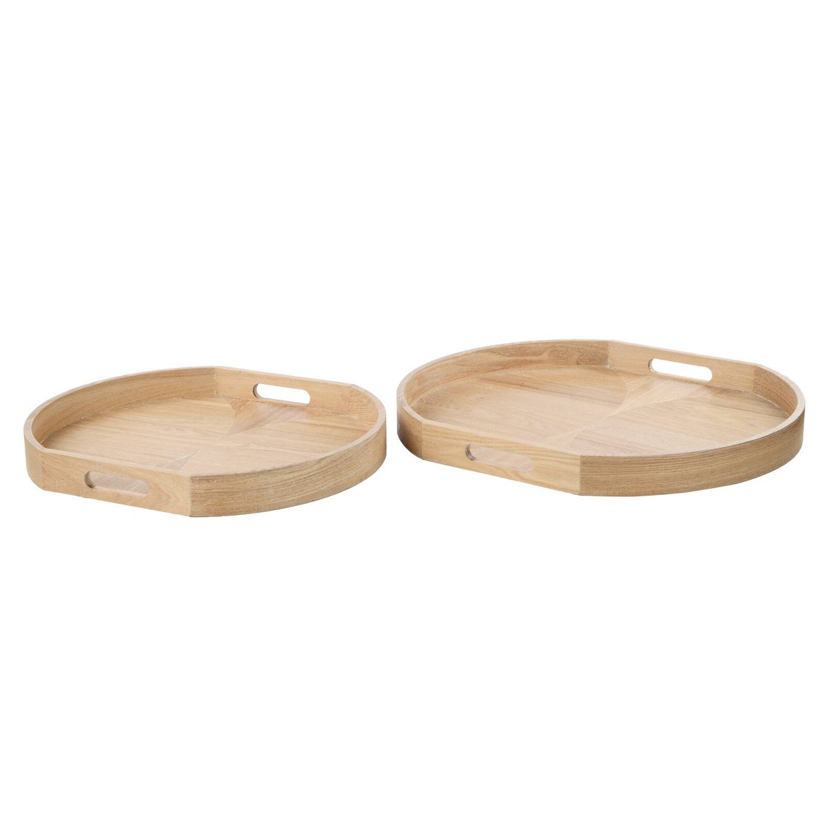 Amalfi Elwood Ash Wood Veneer Tray 2pcs Set Natural 48.5x53x5cm ...