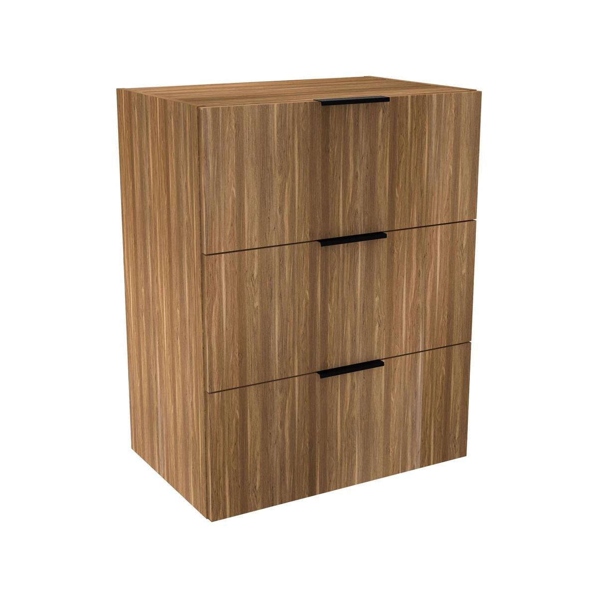 Lugna 768 x 600 x 380mm Cove 3 Drawer Unit - Bunnings Australia