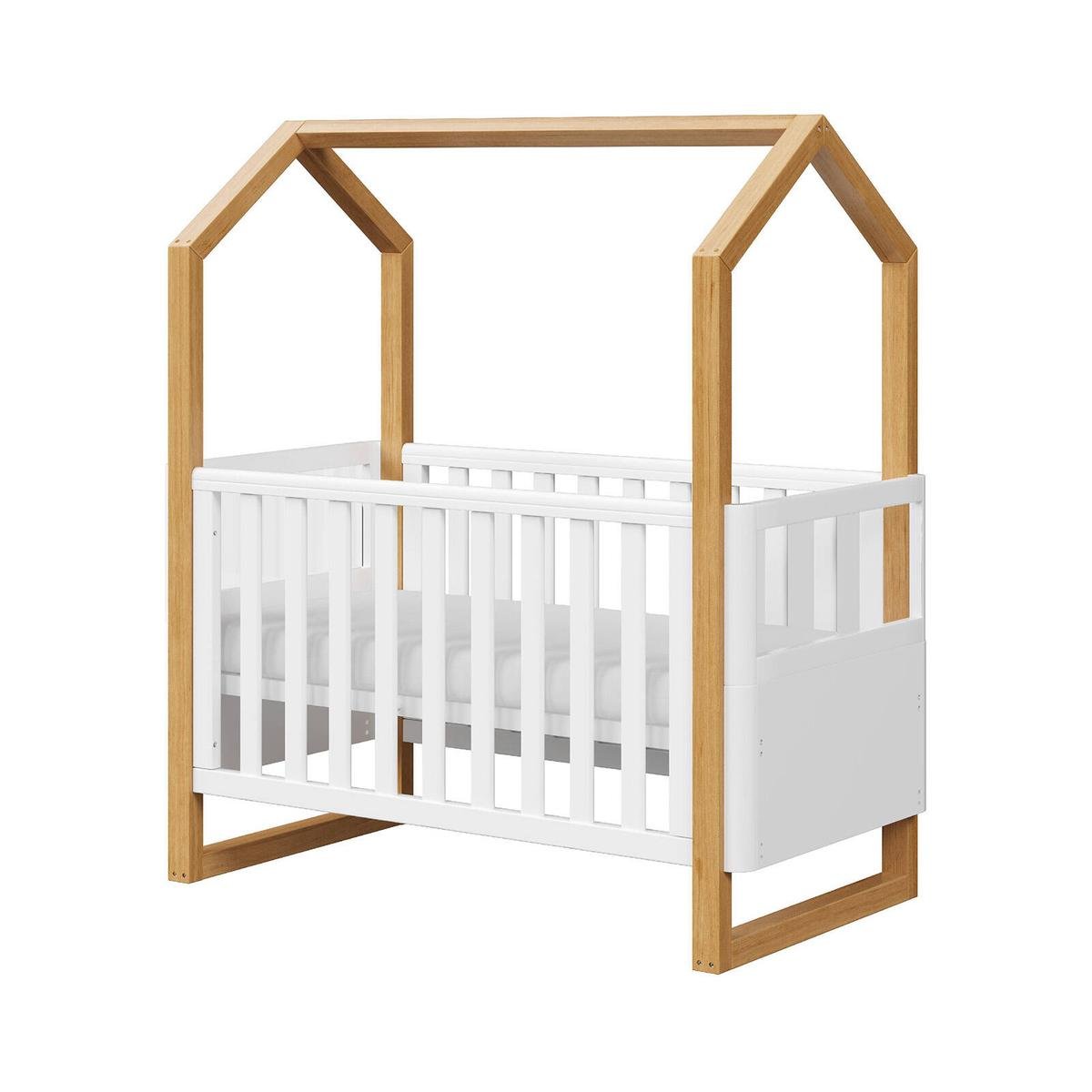 Babyhood Kaylula Mila Cot - White/Natural - Bunnings Australia