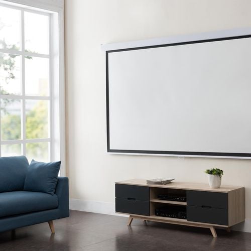 Tauris 100" Pull Down Projector Screen Theatre Projection Wall ...