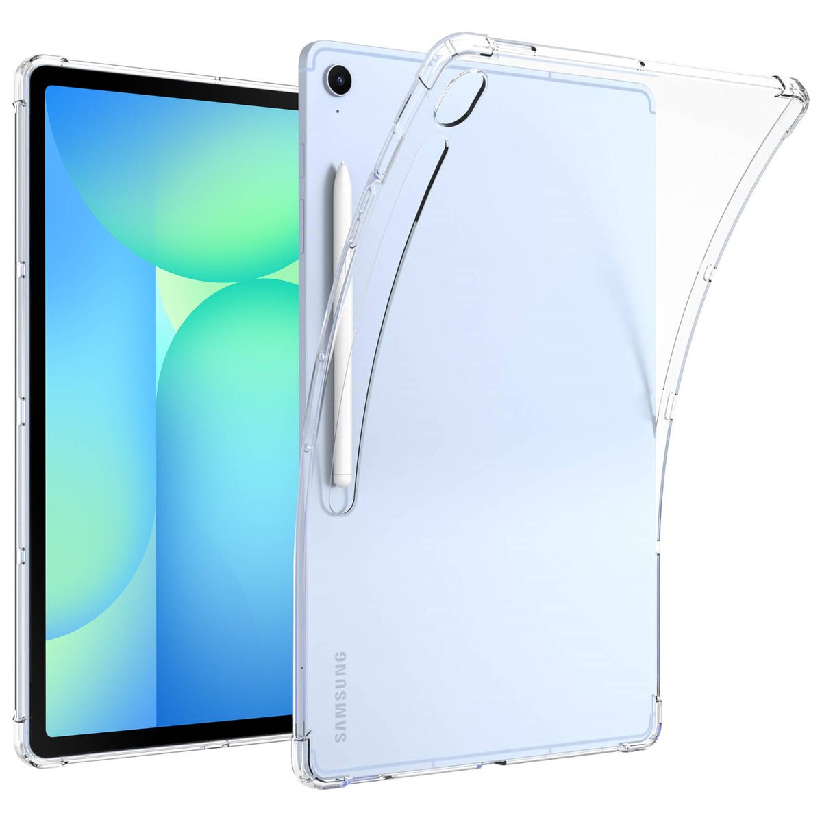 MEZON Samsung Galaxy Tab S10 FE (10.9") Slim Clear TPU Gel Back Case ...