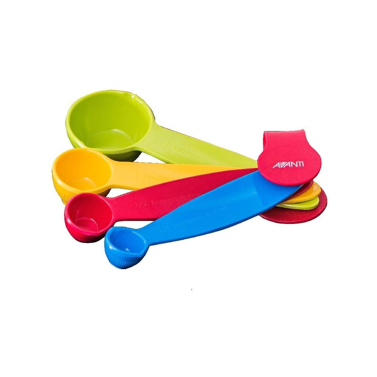 Avanti Coloured Melamine Measuring Spoons Set 4 - Bunnings Australia