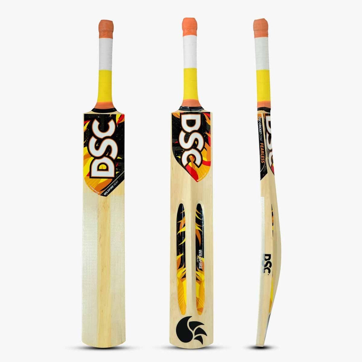 DSC Wildfire Heat Kashmir Willow Cricket Bat Size: SH - Bunnings Australia