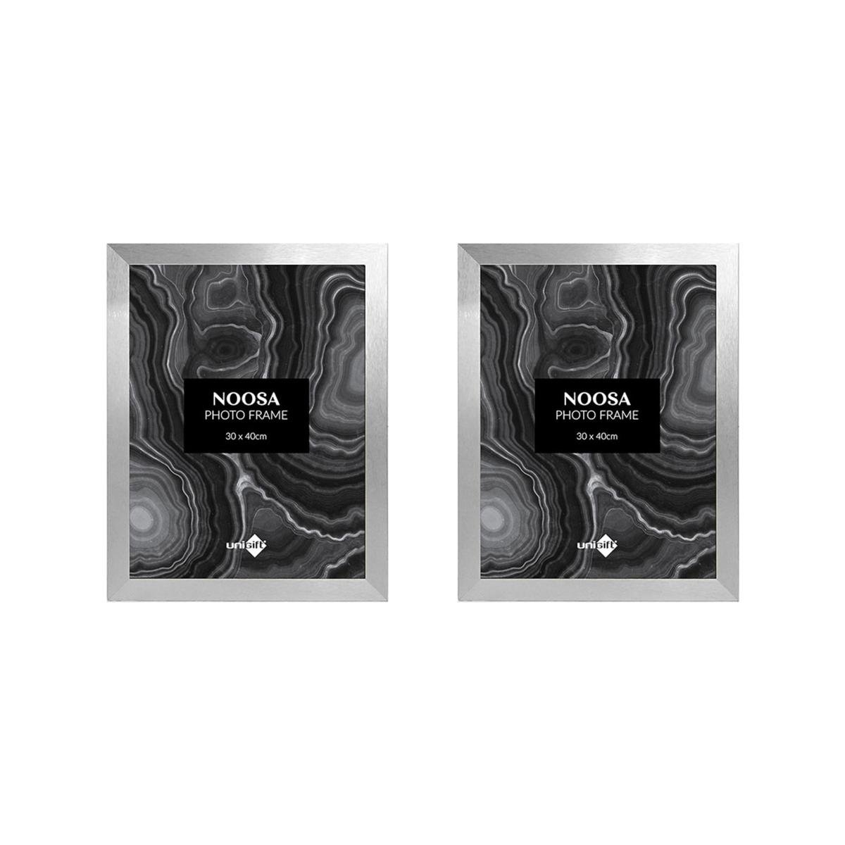 2PK Unigift Noosa 30x40cm MDF/Glass Picture Frame - Silver - Bunnings ...