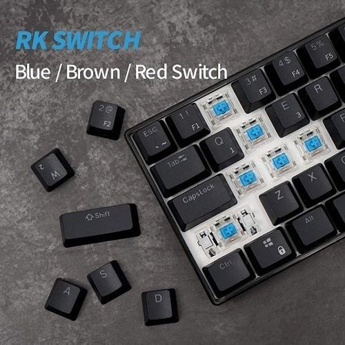 Royal Kludge Rk61 Tri Mode Rgb Hot Swappable Mechanical Kb (red Switch ...