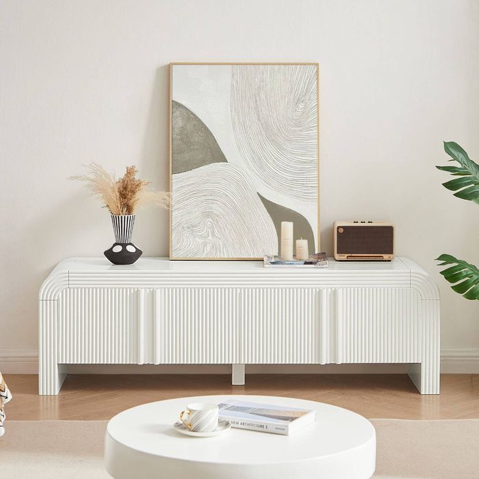 Ariel White TV Unit - 160cm - Bunnings Australia