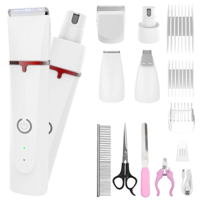 Advwin 4in1 Pet Hair Clipper Dog Grooming Clippers Trimmers Kit - Bunnings Australia