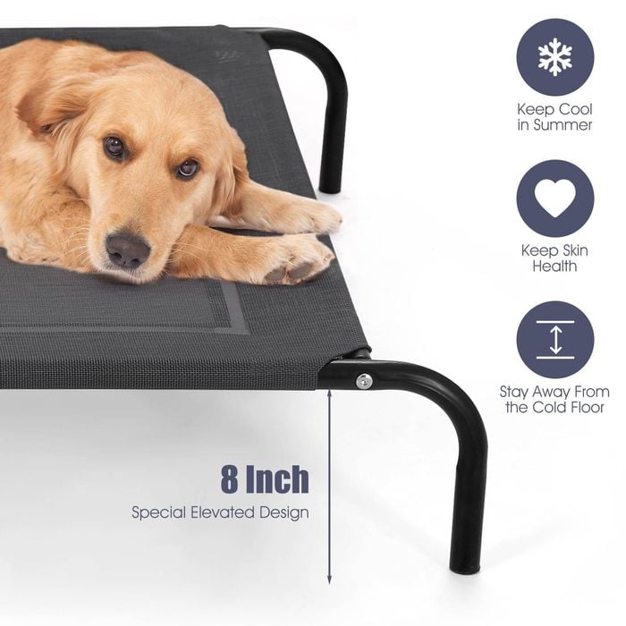 Costway 130x90x20cm Elevated Dog Bed Indoor Pet Sleep Mat Extra Large ...