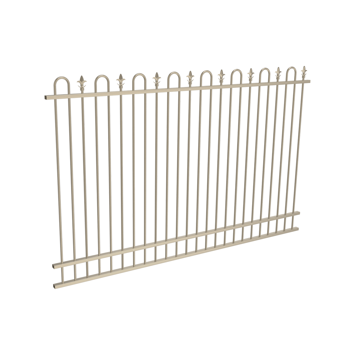 ProtectorAl 2400 x 1800mm Paperbark Aluminium Loop And Spear Pool Fence ...