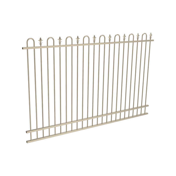 ProtectorAl 2400 x 1800mm Paperbark Aluminium Loop And Spear Pool Fence ...