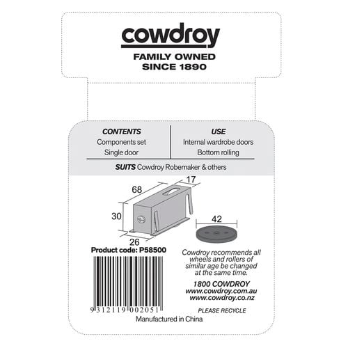 Cowdroy Track Access Robemaker Components Pack - Bunnings Australia