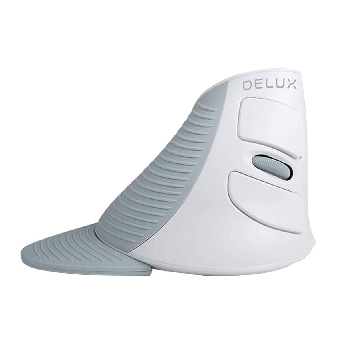 Delux M618GX Wireless White Vertical Mouse 6 Buttons Optical Ergonomic ...
