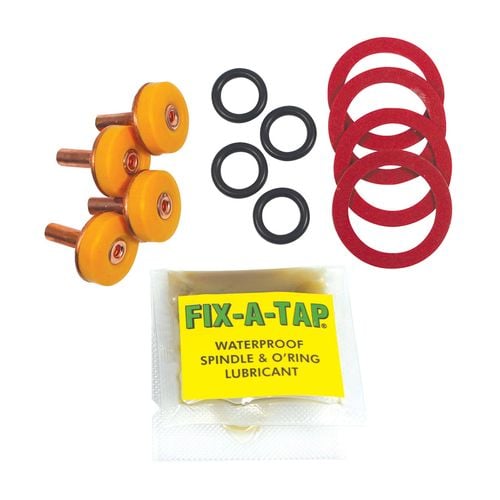 FIX-A-TAP 13mm 1/2" Soft Turn Tap Valve Repair Kit - 4 Pack - Bunnings ...