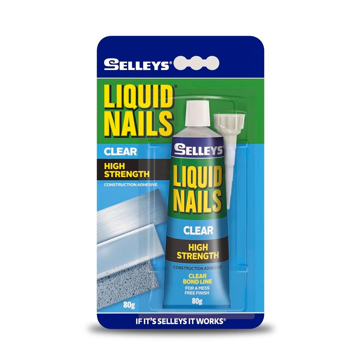 Selleys Clear Liquid Nails Construction Adhesive - 80g - Bunnings New ...