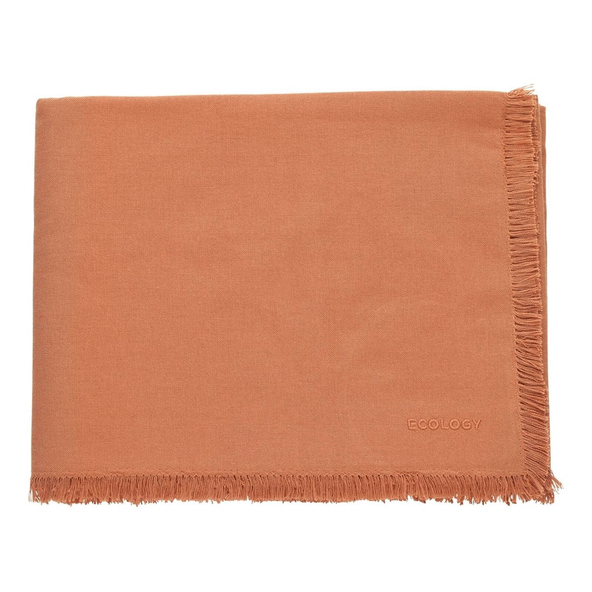 Ecology Cotton Fray Dining Tablecloth Sheet 230cm Clay - Bunnings Australia