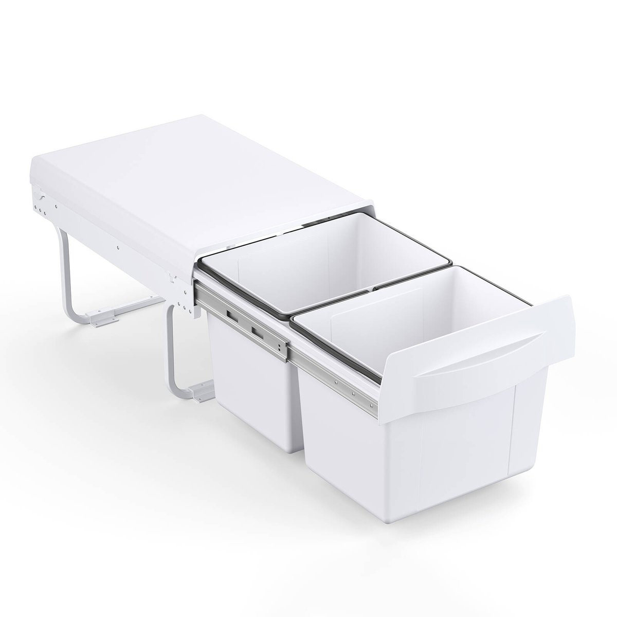 Practa 2 x 15L Base Mount Pullout Waste Bin - Bunnings Australia