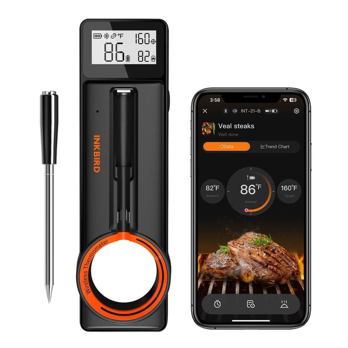 Inkbird BBQ Cooking Equipment 2 in 1 Wireless Meat Thermometer ...