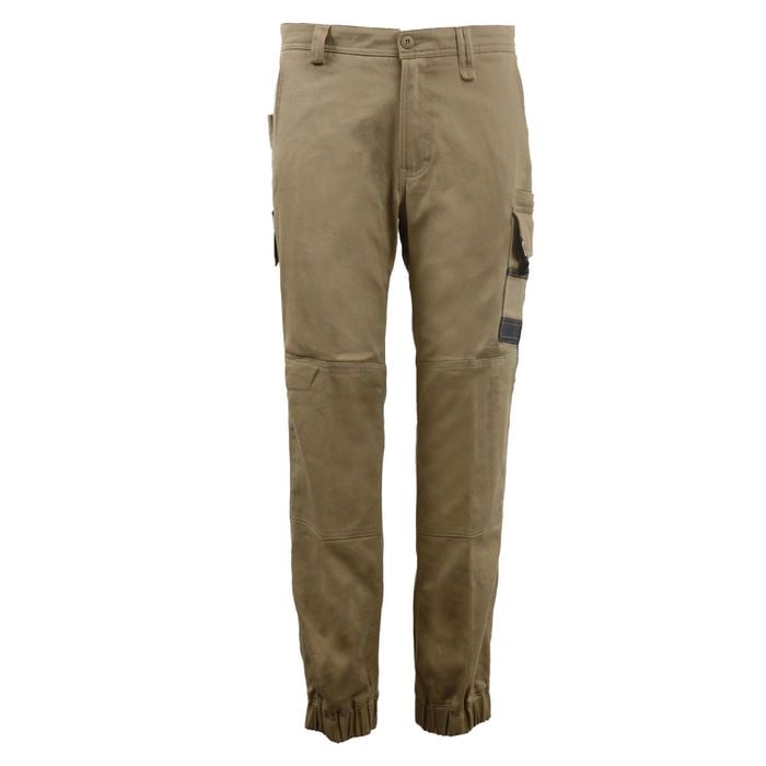 TRADIE Mens Skinny Cuff 102 Khaki Pants - Bunnings Australia