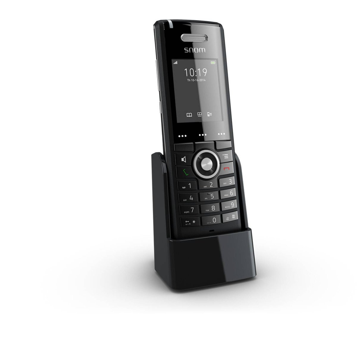 SNOM M65 Professional DECT Handset, Wideband HD Audio Quality Corded ...