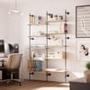 Flexi Storage Studio Black And Oak 2 Bay 10 Wall Shelf Kit - Bunnings ...